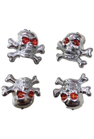 OEM Otomobil Subop Kapağı Kuru Kafa Desenli 4lü