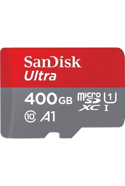 SanDisk Ultra® 400GB 120MB/s microSDHC A1 Class 10 UHS-I Hafıza Kartı (SDSQUA4-400G-GN6MN) SanDisk Ultra® 400GB 120MB/s microSDHC A1 Class 10 UHS-I Hafıza Kartı (SDSQUA4-400G-GN6MN)
