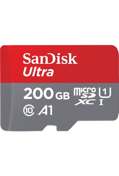 SanDisk Ultra® 200GB 120MB/s microSDHC A1 Class 10 UHS-I Hafıza Kartı (SDSQUA4-200G-GN6MN) SanDisk Ultra® 200GB 120MB/s microSDHC A1 Class 10 UHS-I Hafıza Kartı (SDSQUA4-200G-GN6MN)