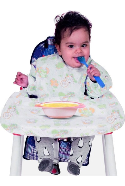 Sevi Bebe 264 Kullan At Kollu Mama Sandalyesi Önlüğü 5'li Sevi Bebe 264 Kullan At Kollu Mama Sandalyesi Önlüğü 5'li