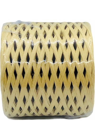 Ozan Tuhafiye Rafya Kağıt İp 200 gr Bej Ozan Tuhafiye Rafya Kağıt İp 200 gr Bej