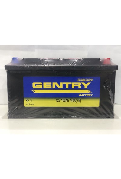 Gentry 12V 100AH 740A Gentry 12V 100AH 740A