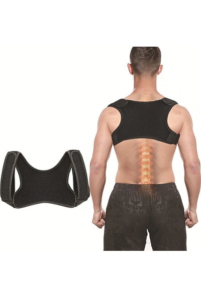 Ankaflex Unisex Siyah Kelebek Dik Durus Korsesi Kamburlu Önleyici Terletmez Korse Ankaflex Unisex Siyah Kelebek Dik Durus Korsesi Kamburlu Önleyici Terletmez Korse