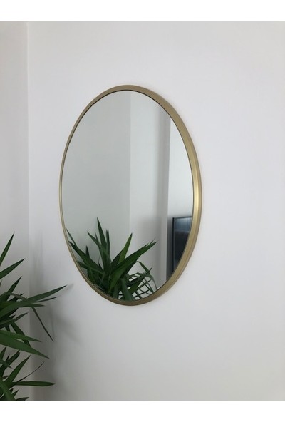 Effe Yapı Dekor Pirinç Metal Çerçeveli 70 cm Yuvarlak Ayna Effe Yapı Dekor Pirinç Metal Çerçeveli 70 cm Yuvarlak Ayna