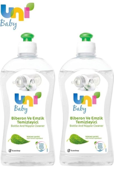 Uni Baby Biberon ve Emzik Temizleyici 500 ml x 2 Adet Uni Baby Biberon ve Emzik Temizleyici 500 ml x 2 Adet