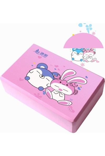 Tusi Yoga Blok Anime Serisi Pembe 23CMX7.5CMX15CM Tusi Yoga Blok Anime Serisi Pembe 23CMX7.5CMX15CM