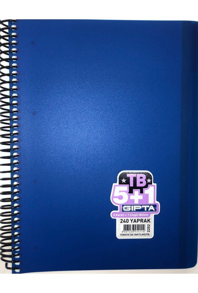Gıpta Spiralli 240 Yaprak 5 Kareli + 1 Çizgili Defter Gıpta Spiralli 240 Yaprak 5 Kareli + 1 Çizgili Defter