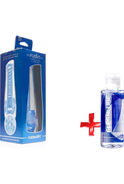 Fleshlight Flight Commander Yeni Nesil İçi Tırtıklı Süper Mastürbatör+Fleshlight 30 ml Jel
