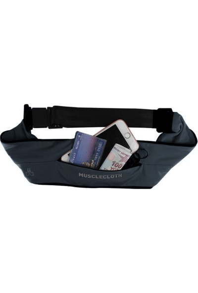 Musclecloth Running Belt Bel Çantası Gri