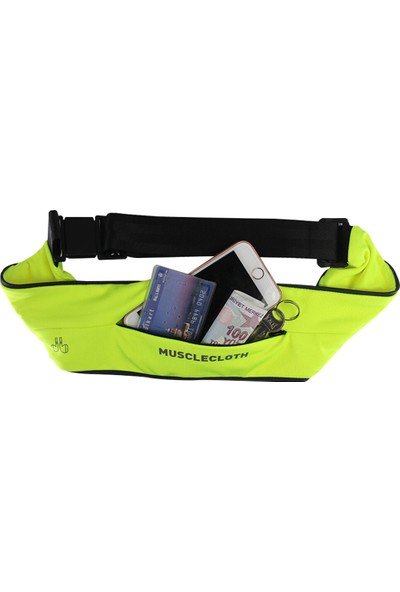 Musclecloth Running Belt Bel Çantası Sarı