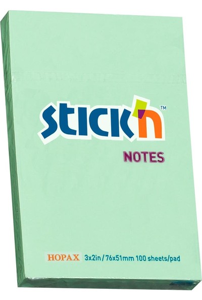 Gıpta Stıckn 100 Yaprak 76 x 51 mm Yeşil Gıpta Stıckn 100 Yaprak 76 x 51 mm Yeşil