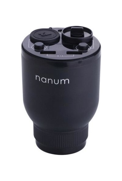 Yukka Siyah Ultra Araç İçi Mini Nemlendirici Difüzör (Yurt Dışından)