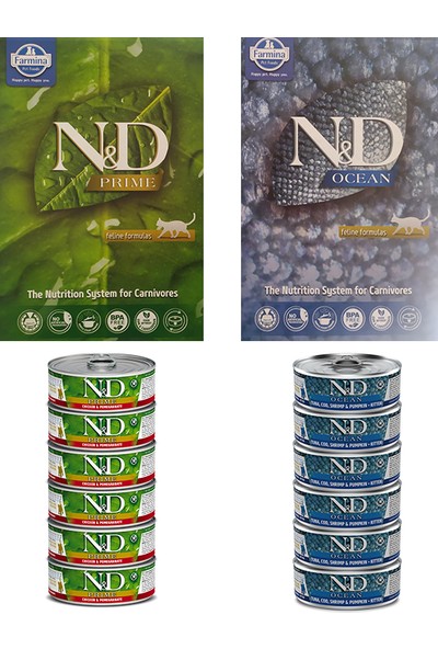 N&d Kitten Karışık Yavru Yaş Maması Konserve 70 gr 12 Adet