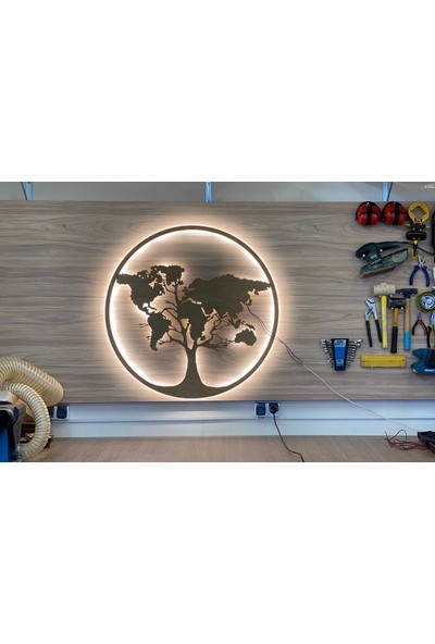 Conceptione LED Dünya Haritası Ağaç