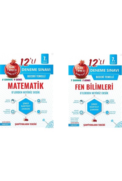 Nartest 7. Sınıf Sayısal Deneme Seti -2 Kitap