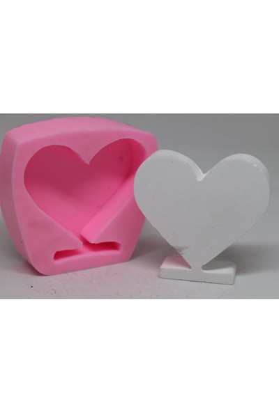 Arica Ayaklı Kalp Silikon Kalıbı