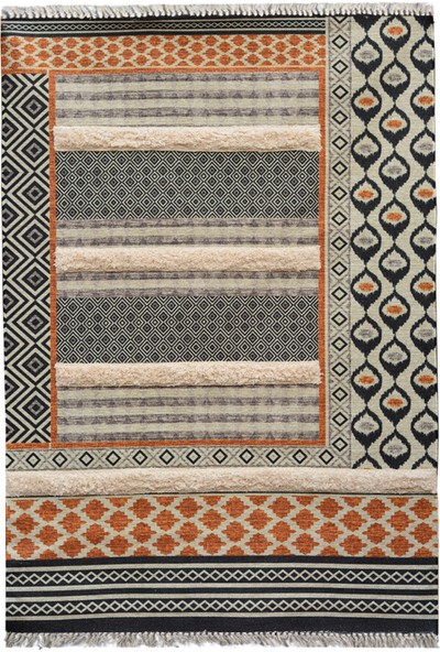 Rugs Modern Rustik Kilim Grey Light Brown 4014 Bohem Kilim Rugs Modern Rustik Kilim Grey Light Brown 4014 Bohem Kilim