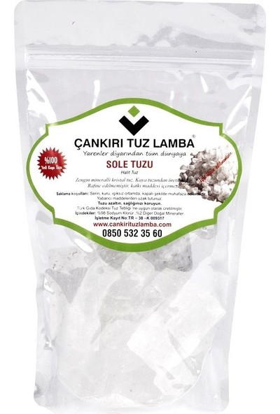 Çankırı Tuz Lamba Saf Kristal Sole Tuz 1 kg