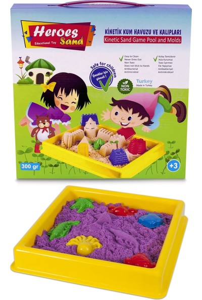 Heroes Kinetik Kum 300 gr Küçük Havuz ve Kalıplı