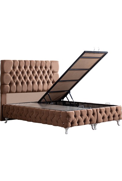 Setay Roma Tek Kişilik Baza Başlık Seti, Kahverengi Setay Roma Tek Kişilik Baza Başlık Seti, Kahverengi