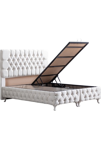 Setay Roma Tek Kişilik Baza Başlık Seti, Krem Setay Roma Tek Kişilik Baza Başlık Seti, Krem