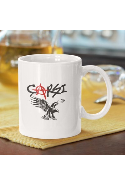 Cadde216 | Beşiktaş Çarşı | Baskılı Porselen Kupa Bardak | Trend Hediyelik