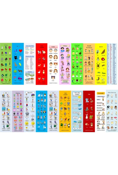 İngilizce Kitap Ayraç Seti İngilizce Kitap Ayraç Seti