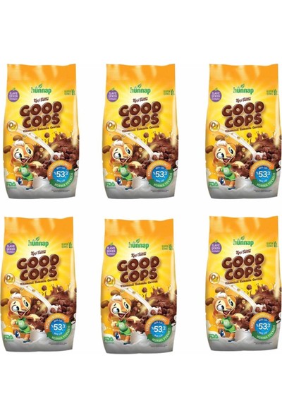 hünnap Goodcops Keçi Sütlü Kahvaltı Gevreği 300 gr x 6'lı Paket