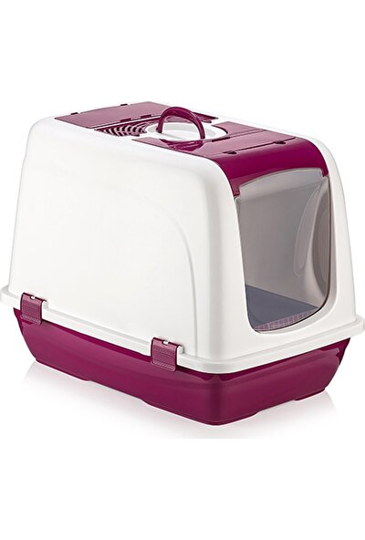 Şenyayla 5092 Kapalı Büyük Boy Kedi Tuvaleti Bordo Şenyayla 5092 Kapalı Büyük Boy Kedi Tuvaleti Bordo