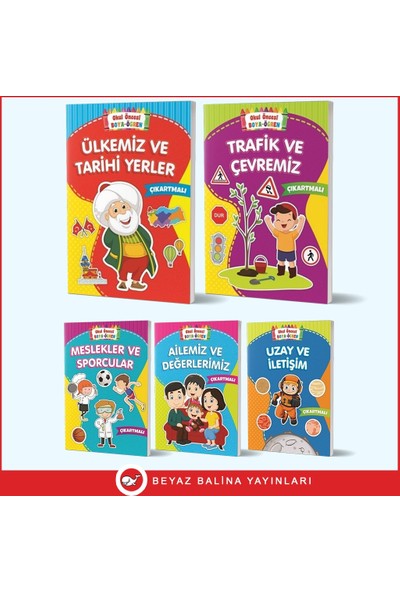 Boya Öğren Çıkartmalı Çocuk Kitapları