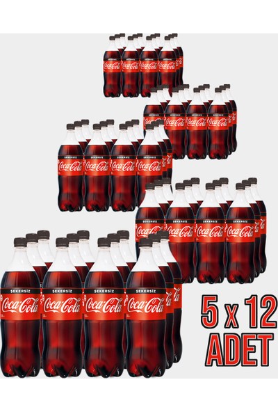 Coca-Cola Coca Cola 1 Lt Şekersiz * 60 'lı Coca-Cola Coca Cola 1 Lt Şekersiz * 60 'lı