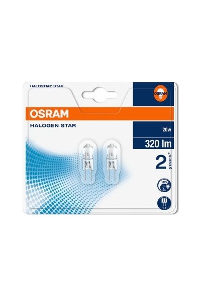 Osram Halostar 20 W Kapsül Halojen G4 Duy 2 li Paket Osram Halostar 20 W Kapsül Halojen G4 Duy 2 li Paket