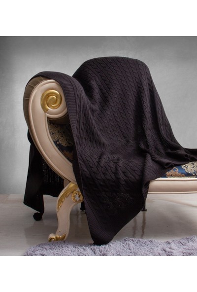 Madame Suzie de paris Siyah Triko Tv Battaniye