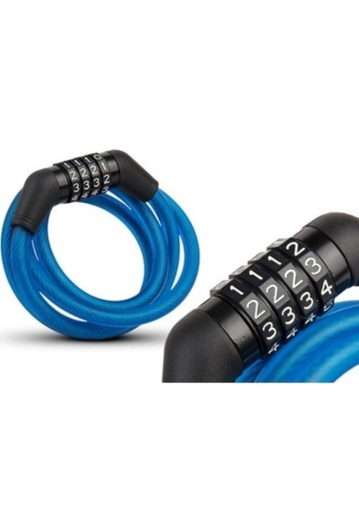 Zhongli Bisiklet ve Motorsiklet Kilidi Şifreli 12X1200MM Zhongli Bisiklet ve Motorsiklet Kilidi Şifreli 12X1200MM