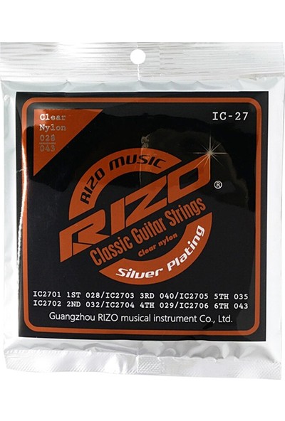 Rizo Klasik Gitar Teli 28-43