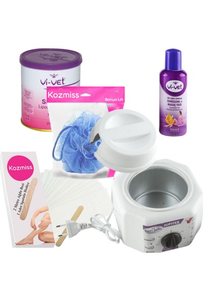 Depiroll Makine 240 ml Pudralı Konserve Ağda Seti 5 Parça Depiroll Makine 240 ml Pudralı Konserve Ağda Seti 5 Parça