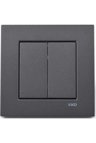 Viko Novella Füme Ikili Anahtar Komütatör Çerçeveli