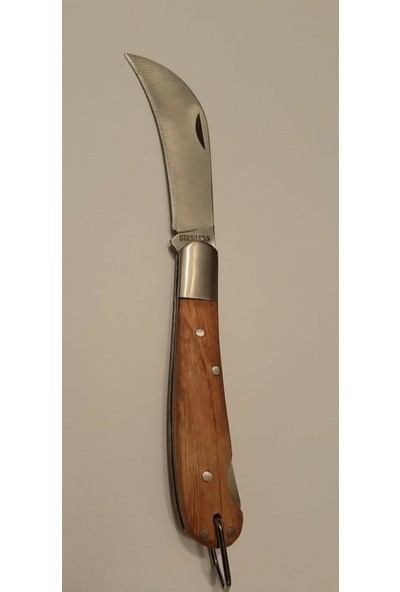 Steiner Stainless Çelik Aşı Bıçağı Ceviz Aşı Çakısı 22 cm Emninet Kilitli