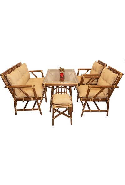 Bambu Bahçe Mobilyası Balkon Mobilyası Teras Mobilyası