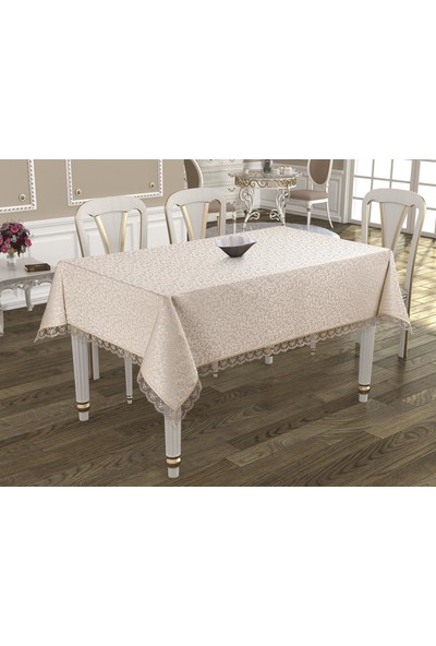 Köşem Çeyiz Kdk Kumaş Leke Tutmaz Dertsiz Masa Örtüsü 160X220 cm Cappucino Köşem Çeyiz Kdk Kumaş Leke Tutmaz Dertsiz Masa Örtüsü 160X220 cm Cappucino