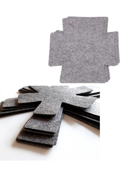 Nil'in Evi 9'lu Gri Keçe Tava Tencere Borcam Koruyucu Çizdirmez