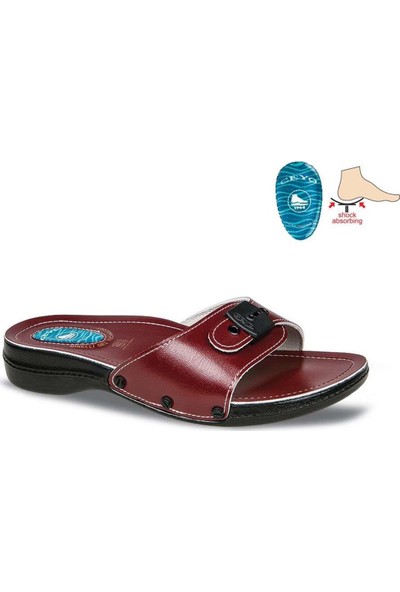 Ceyo 6500-1 Minelli Kırmızı Kadın Anatomik Günlük Terlik