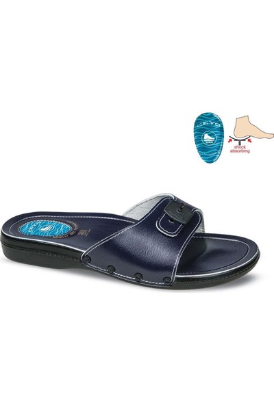 Ceyo 6500-1 Minelli Lacivert Kadın Anatomik Günlük Terlik