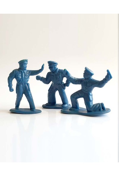 Eshel Maket Tek Renk Polis Figürü 1/50 Ölçek 3'lü