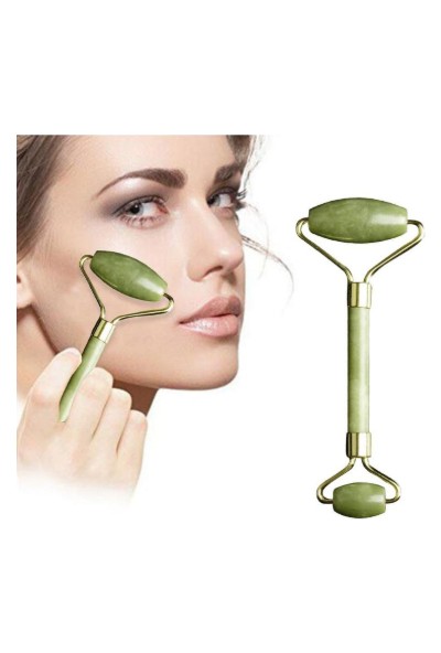 Matesstore Yeşim Taşı Yüz Cilt Masaj Bakım Aleti Çift Taraflı Jade Roller Matesstore Yeşim Taşı Yüz Cilt Masaj Bakım Aleti Çift Taraflı Jade Roller