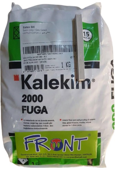 Kalekim 2004 Fuga Derz Dolgu 1 kg Saten Gri Kalekim 2004 Fuga Derz Dolgu 1 kg Saten Gri