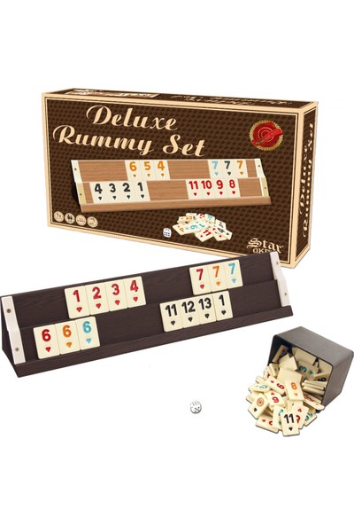 Star Deluxe Ahşap Okey Takımı