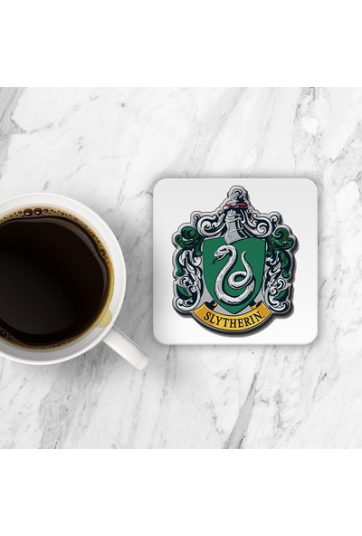 Horizon Baskı Harry Potter - Slytherin Logo Bardak Altı Horizon Baskı Harry Potter - Slytherin Logo Bardak Altı