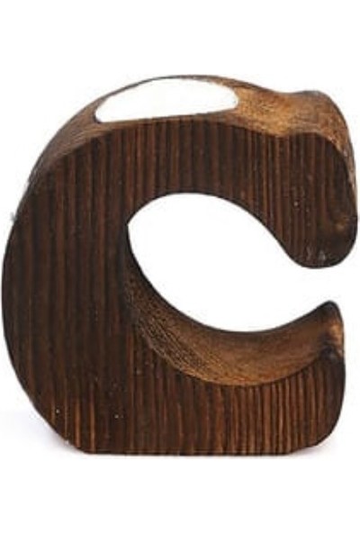 İki Kaşık C Harf Mumluk, Dekoratif Ahşap Mumluk, Kişiye Özel Hediye İki Kaşık C Harf Mumluk, Dekoratif Ahşap Mumluk, Kişiye Özel Hediye