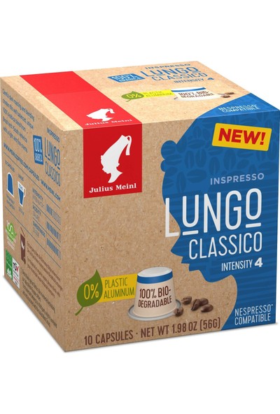 Julius Meinl Lungo Classico 4 Kapsül Kahve 10 Adet Julius Meinl Lungo Classico 4 Kapsül Kahve 10 Adet
